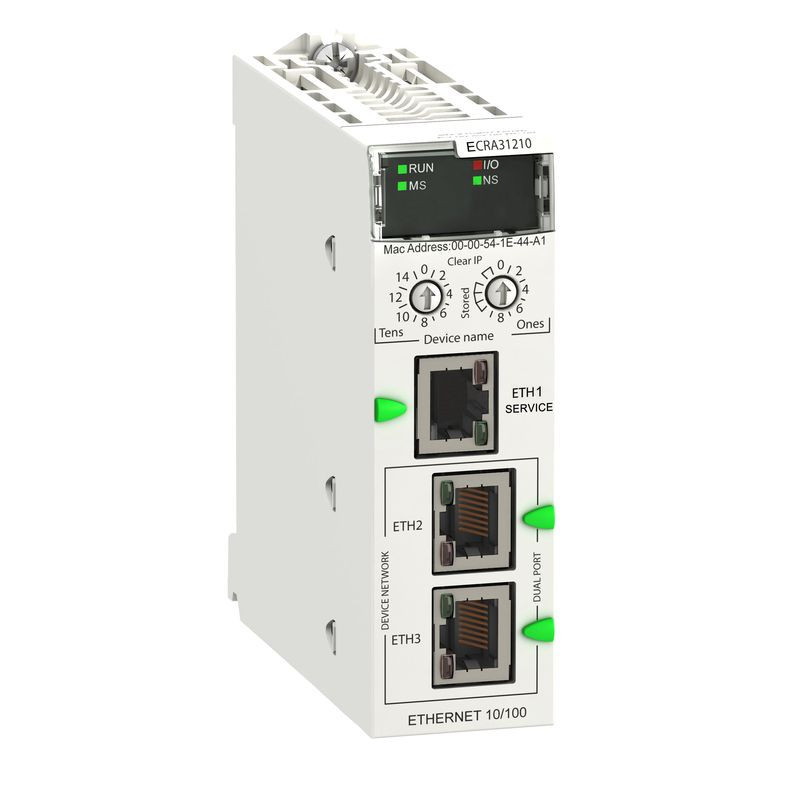 Module de communication pour rack déporté Ethernet RIO M580 (BMECRA31210)