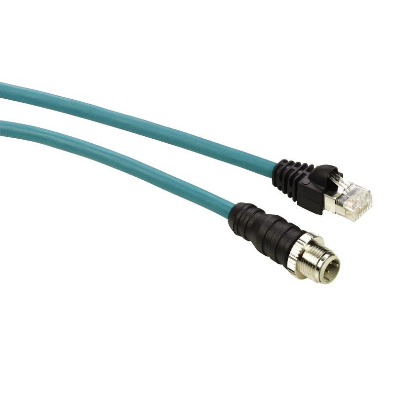 câble Ethernet - cordon droit - IP67 - M12/RJ45 - 40 m - CE/UL ...
