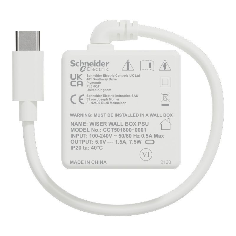 Wiser - Alimentation murale HUB0 2nd gen (CCT501800-0001)