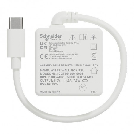 Wiser - Alimentation murale HUB0 2nd gen (CCT501800-0001)