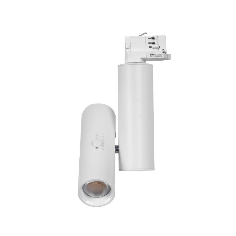 Spot LED sur Rail avec Adaptateur 3 allumages Blanc 20W 4000K Angle ...