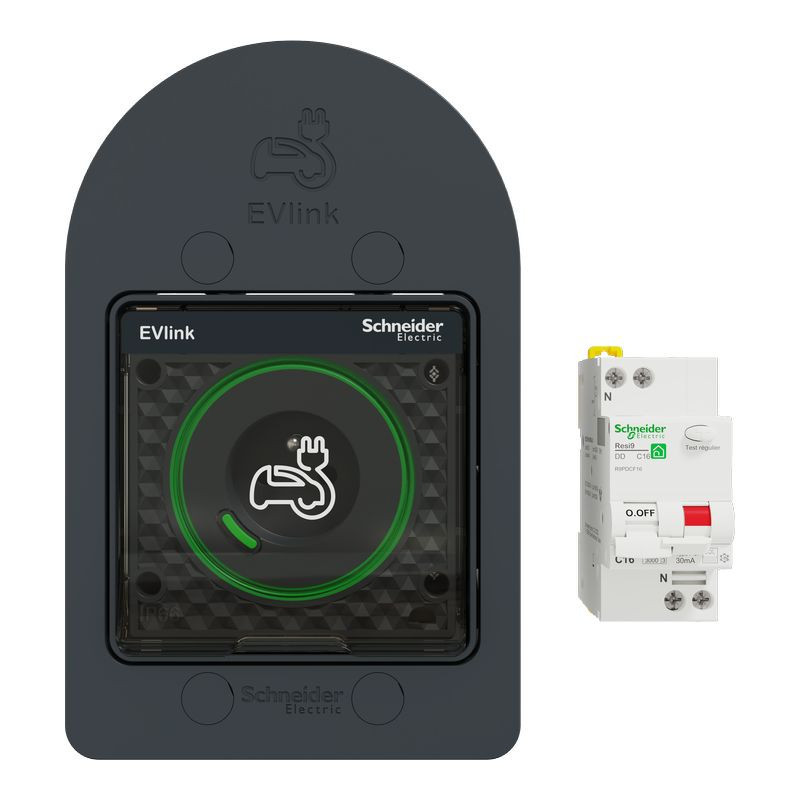 Kit Mureva EVlink - Protection + Prise courant 2P+T renforcée VE IP66 ...