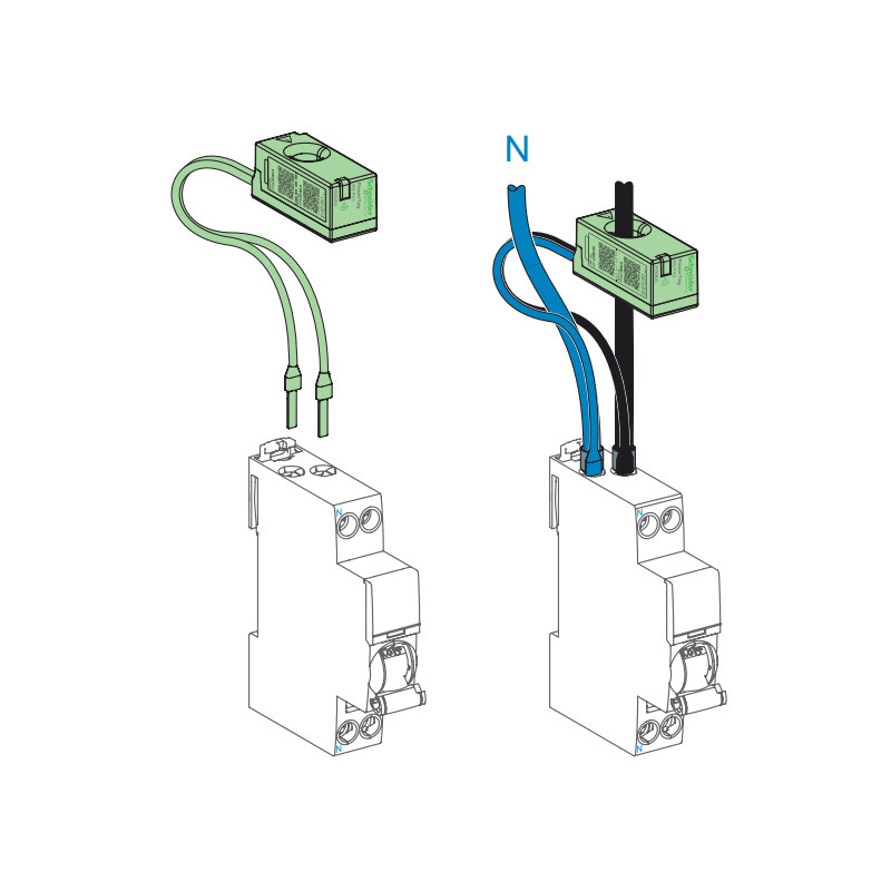 Wiser Energy PowerTag - capteur de mesure sans fil - monophasé (R9M60)