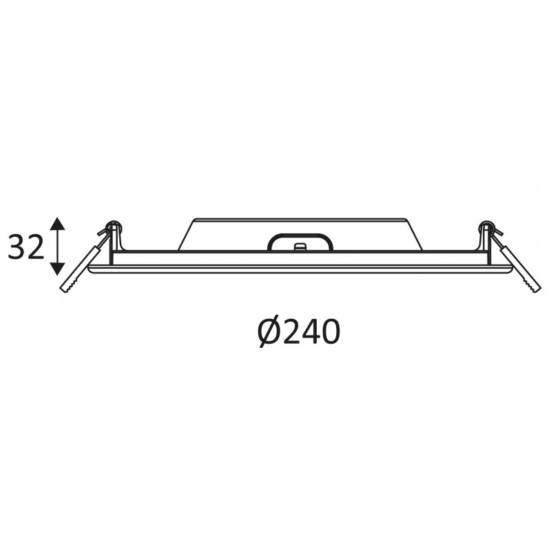 Tiga 3 rd 24w 2100lm 100° ip44 dim blanc mat (DO35830)