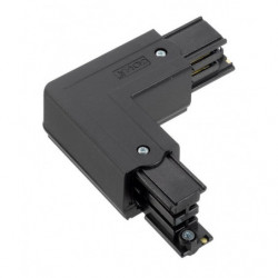 Rail GLOBAL TRACK Connecteur en L Extérieur Noir (XTS35-2)