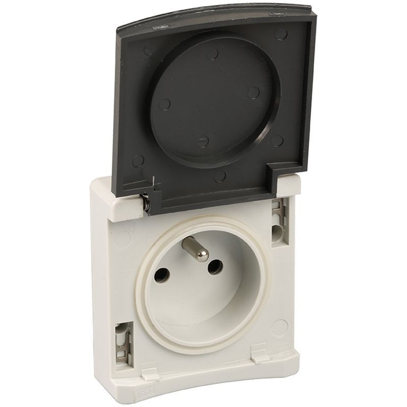 Meca. + face avt PC2P+T IP55 gris (60723)