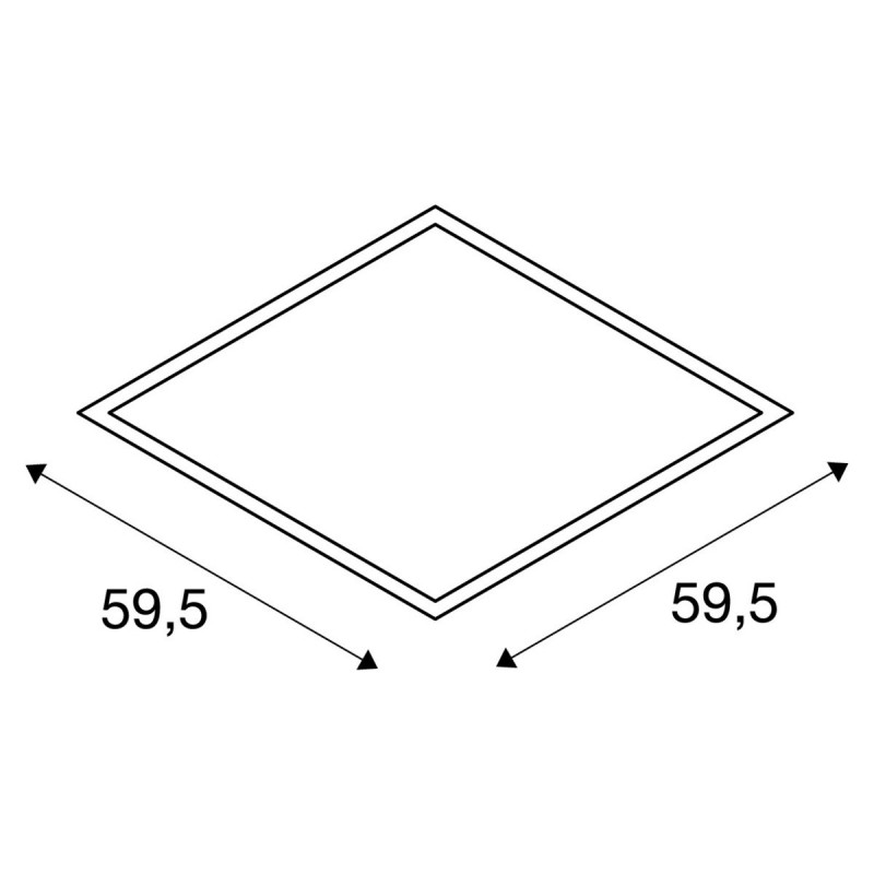 LED VALETO PANEL encastré LED 2700K-6500K blanc 595x595mm (1001250)