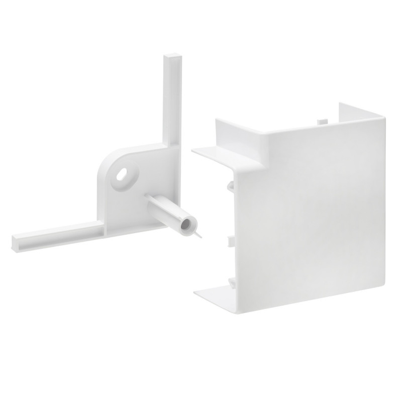 OptiLine 70 goulotte pvc blanc polaire 95 x 55 - angle plat 90° (ISM11203P)